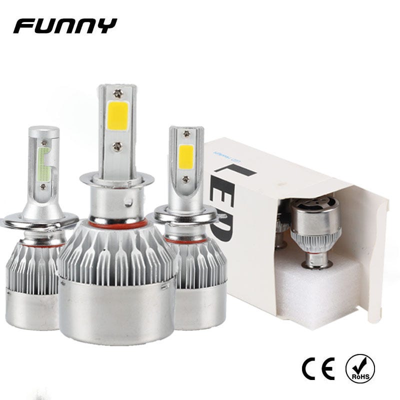 2pcs Car Headlight Bulbs LED H1 H3 H4 H7 H8 H11 HB3 HB4 Auto C6 Bulb 2pcs-car-headlight-bulbs-led-h1-h3-h4-h7-h8-h11-hb3-hb4-auto-c6-bulb
