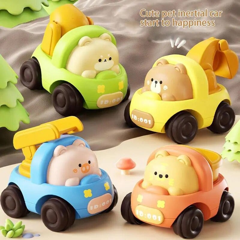 Hot Deals! Pull Back Dump Truck | Animal Pull Back Toys | Small Stir Car Ladder Car For Inertia ...