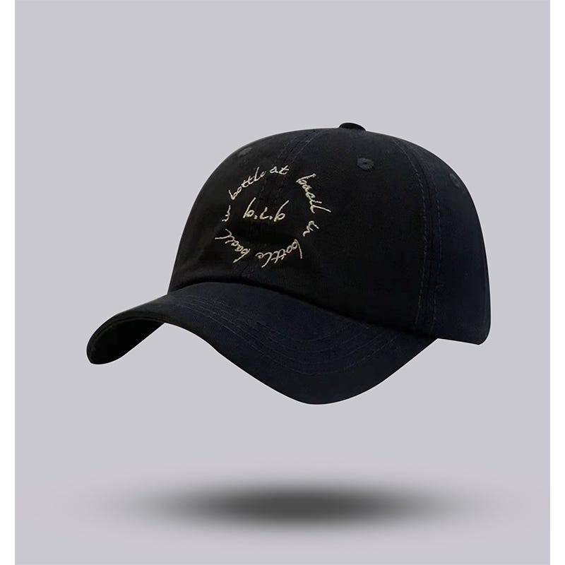 Letter Pattern Hats Men And Women Couples Korean Version Of The Peaked ...