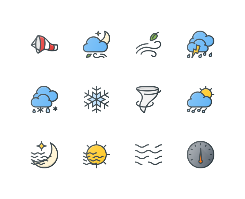 350+ Weather icons | AI, EPS, SVG, PNG | Iconscout | by Iconscout ...