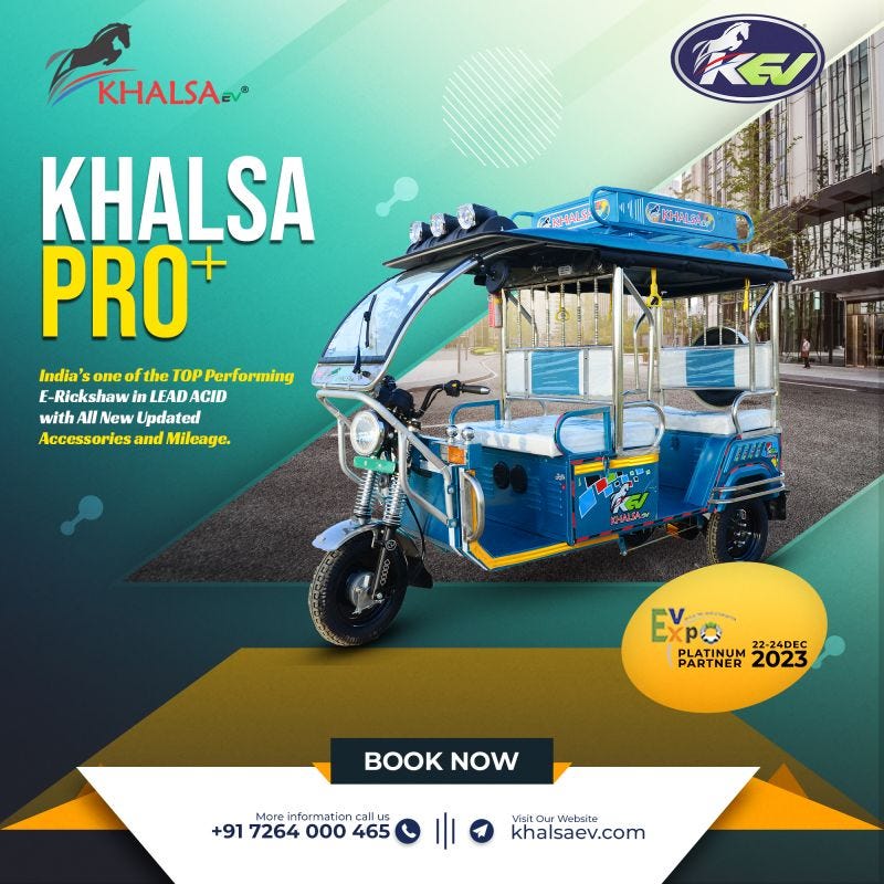 Khalsa Pro + by Khalsa electronic vehicle - Raksha Singh - Medium