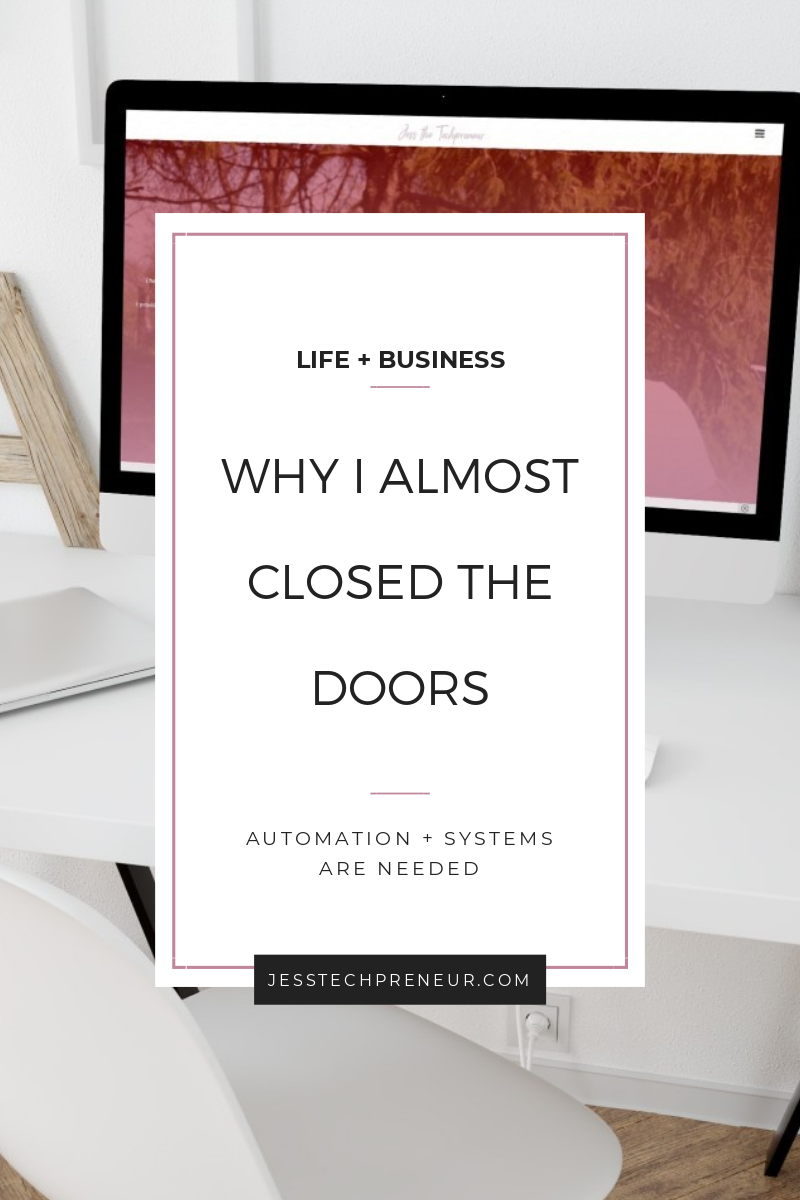 Why I almost closed the doors | by Jessica Lee | Non-techie ...