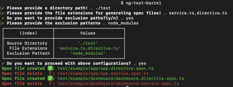 ng-test barrel : An NPM package to generate Skeleton for Angular spec ...