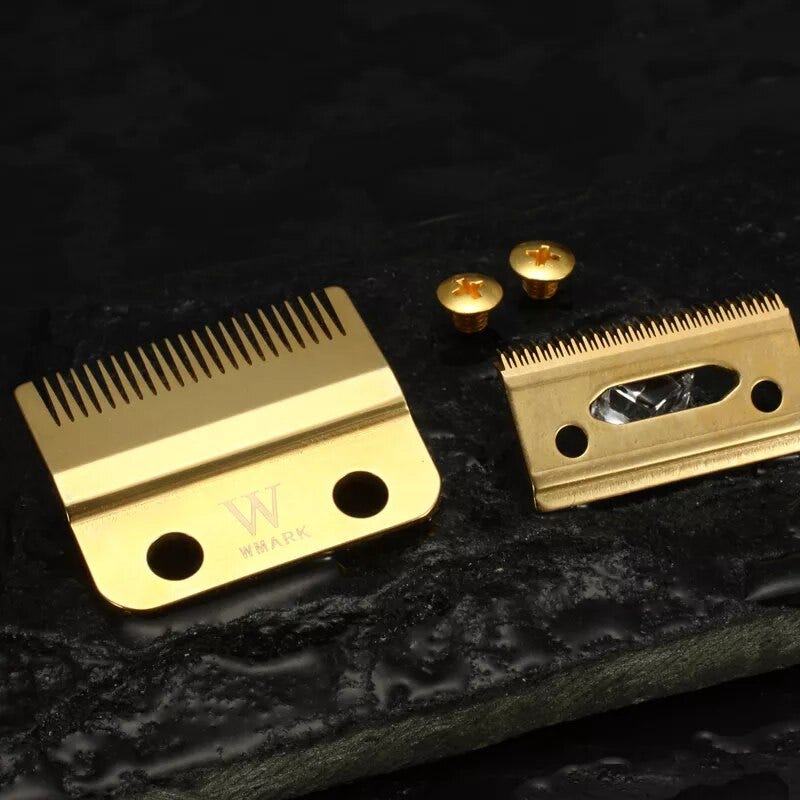Review! Professional WMARK 2-Hole Hair Clipper Blade rainbow color ...