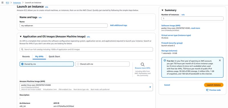Creating a Custom Amazon Machine Image (AMI) with HashiCorp Packer on AWS | by Chinmay Tonape ...