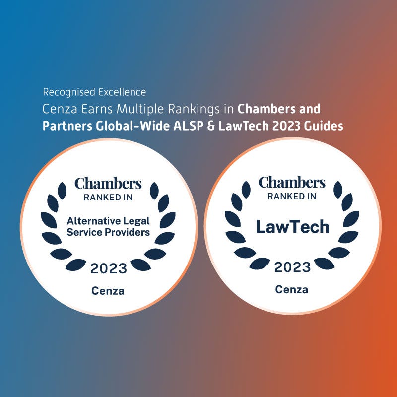 Cenza Secures Multiple Rankings in Chambers and Partners 2023 Global-Wide Guides | by Cenza | Medium