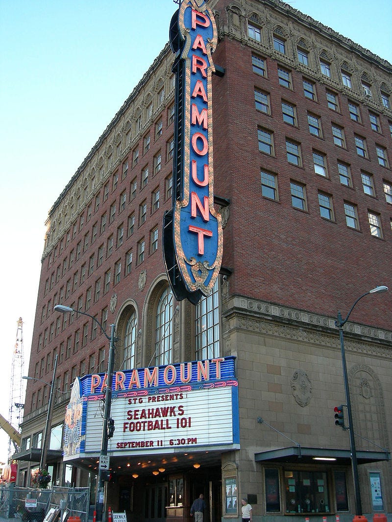 Let’s remember when the Paramount Theatre got a brand new marquee, on ...