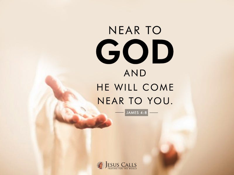 We Draw Near to Jesus our Lord. Hold the hand of Jesus. He will lead us ...