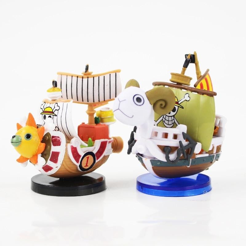 One Piece Merch — Thousand Sunny & Going Merry Mini Pirate Ships ...