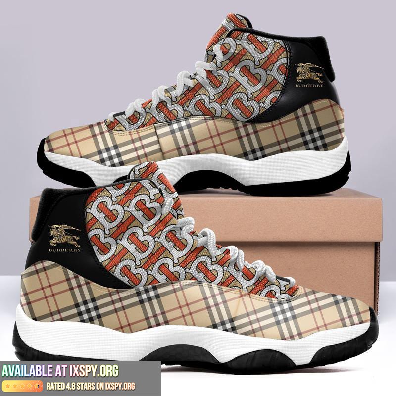 Burberry Air Jordan 11 Sneaker Air Jordan 11 Gift For Fan Hot 2023 ...