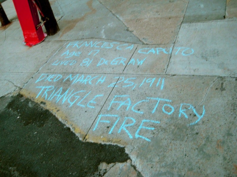 Triangle Memorial Shirtwaist Fire Memorial Walk 2011 | by Ann Rita ...