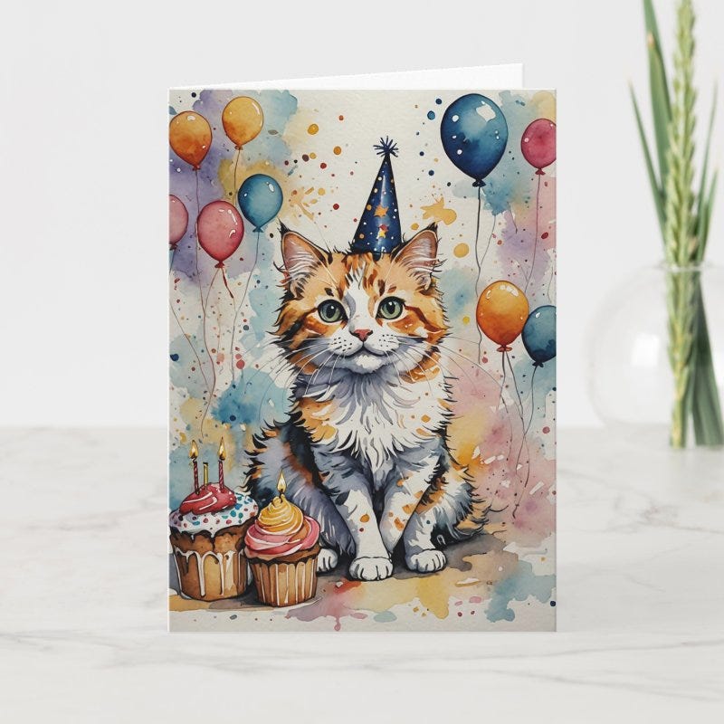 Big Deals! Birthday Purr-fection — Customizable Card for $4.02 | by Jeo ...