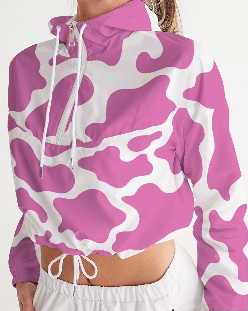 Pink Cow Women’s Cropped Windbreaker Official Merch CL1211 - The Cow ...