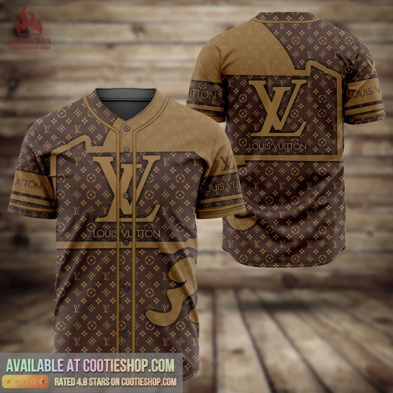 Buy Louis Vuitton Baseball Jersey Shirt Lv Luxury Clothing Clothes ...