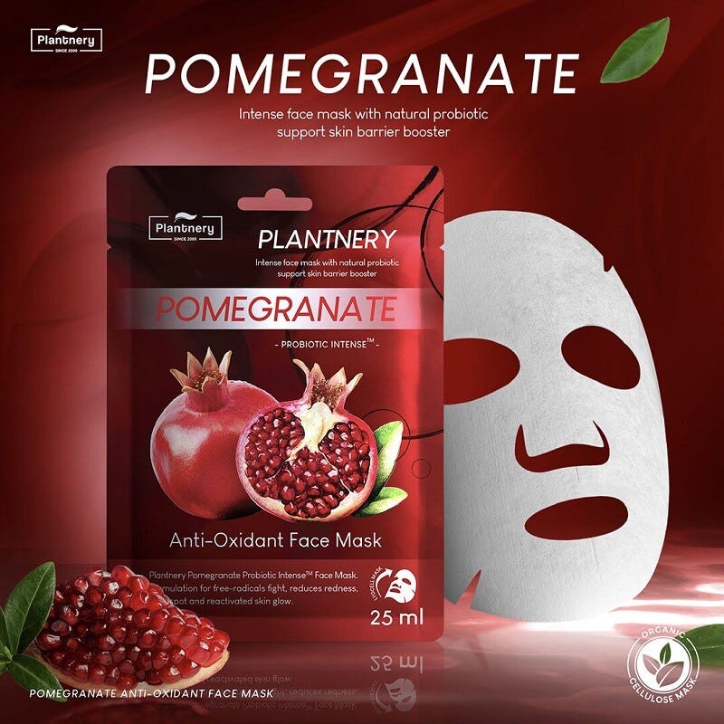 Plantnery Pomegranate Probiotic Intense Face Mask - Popular Thai Brands ...