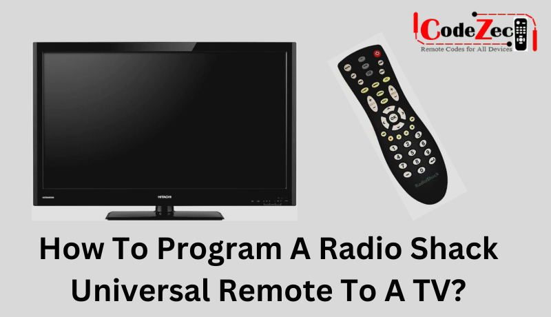 How To Program A Radio Shack Universal Remote To A TV? | by URCList.com ...