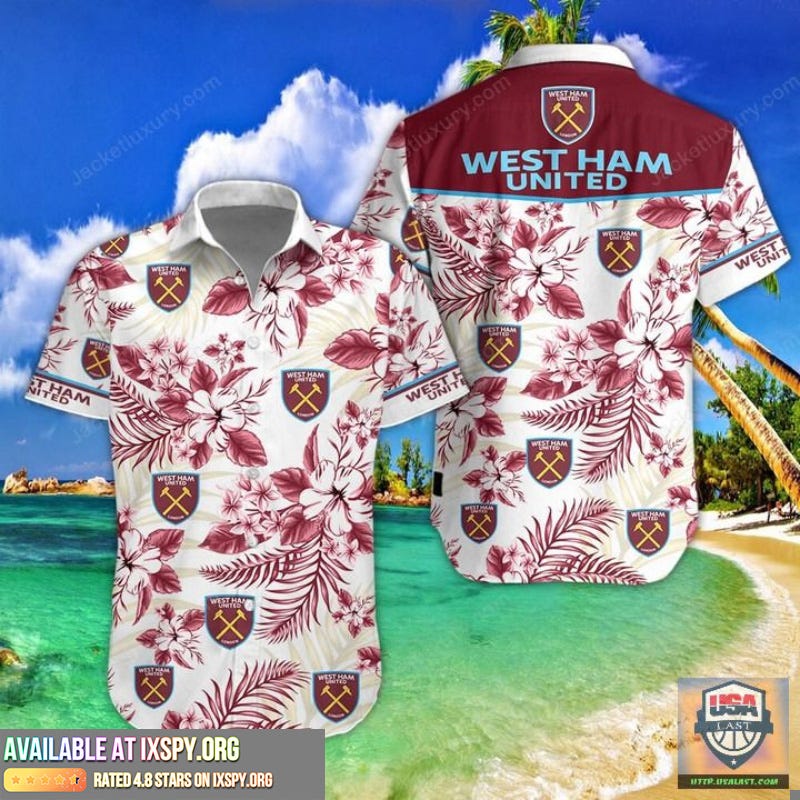 West Ham United F.C Hibiscus Hawaiian Shirt Beach Short-21 #hawaiian ...