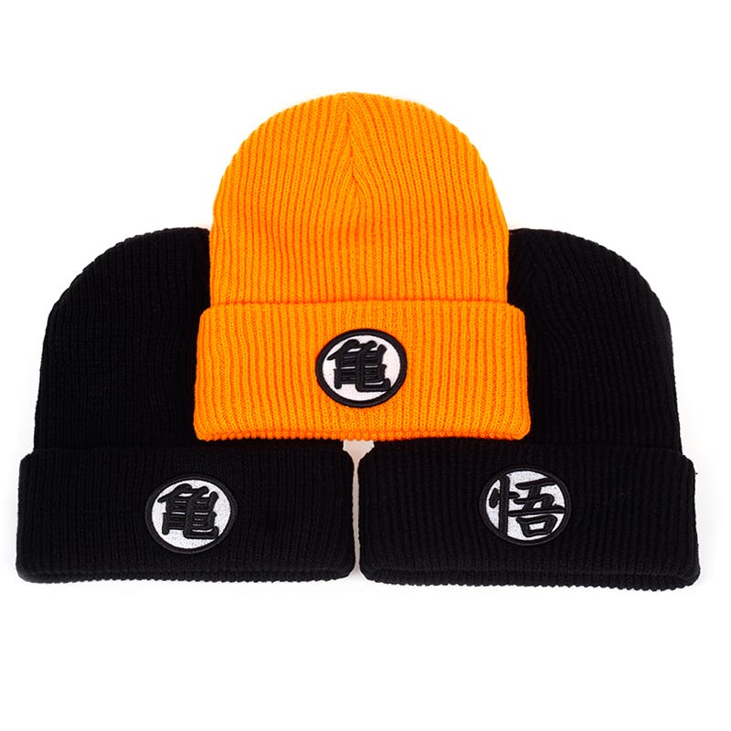 DBZ Master Roshi Goku Kame Symbol Orange Black Winter Beanie | by ...
