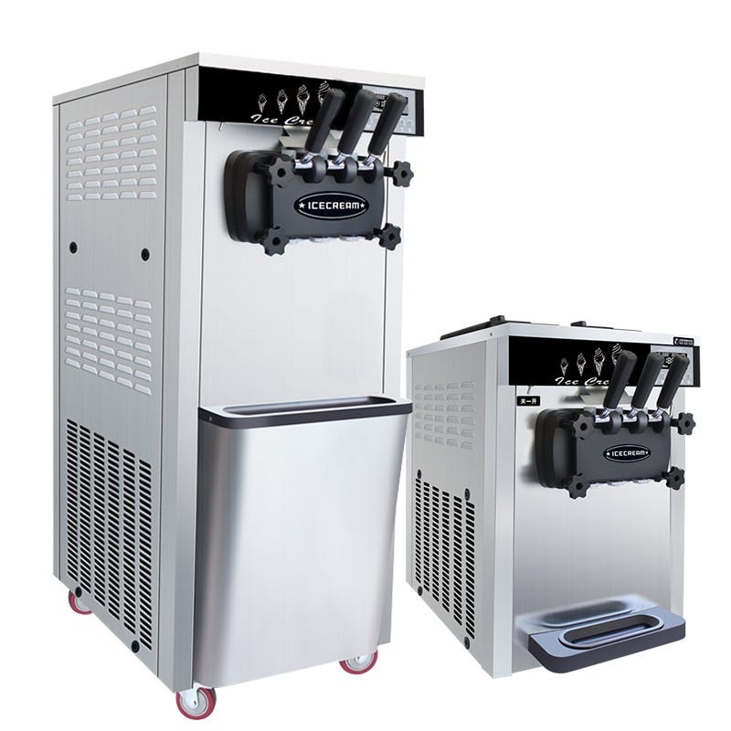 Best Deals! Commercial Soft Ice Cream Machine Summer Snack Shop Cafe 2 ...