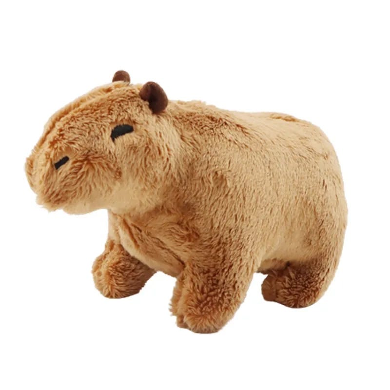 Review! 18cm Simulation Capybara Plush Toy Fluffy Capybara Doll Soft ...