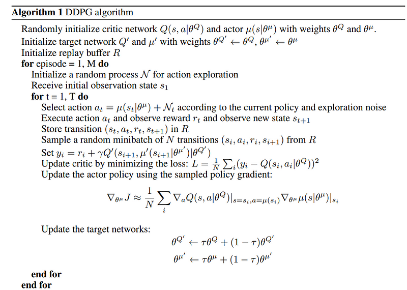 Deep Deterministic Policy Gradient | by Badrinarayanan R S | Oct, 2023 ...