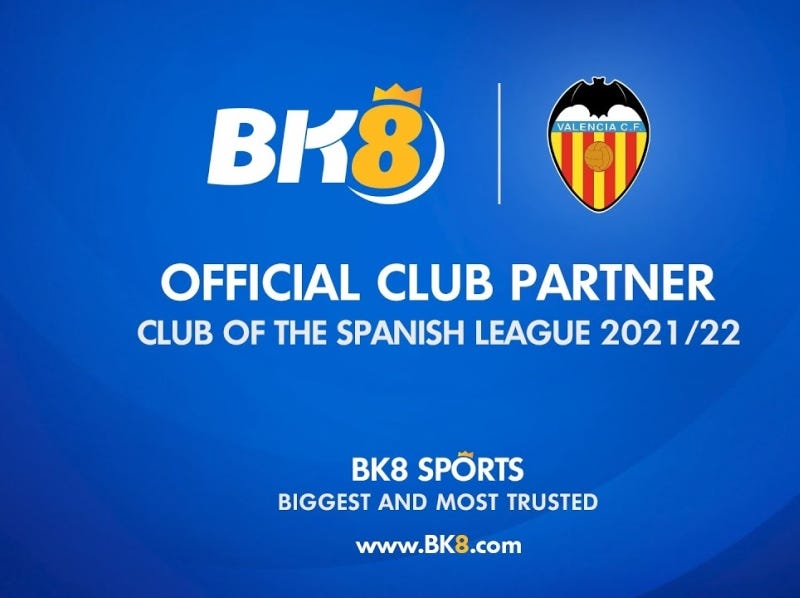 BK8 Jadi Mitra Taruhan Resmi Klub Valencia - BK8 fungame - Medium