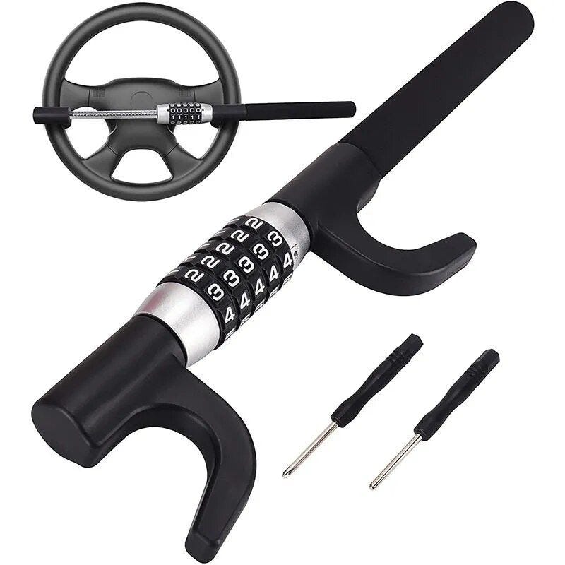 Enhance Car Security with the Extendable Keyless Steering Wheel Lock ...