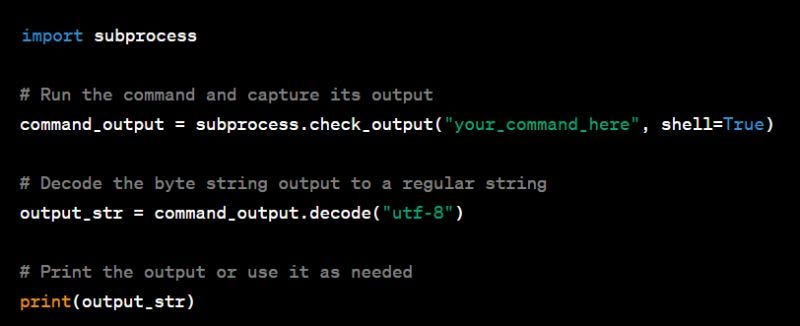 How To Store The Output Of A Command In A Variable Using Python By Deepali Pateriya Jul