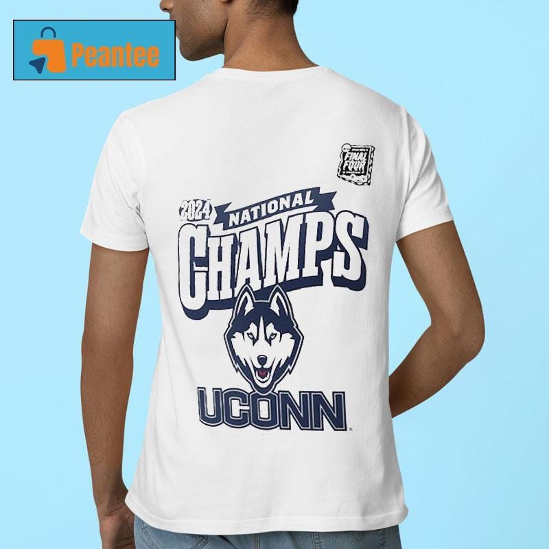 Uconn Huskies 2024 Ncaa Men’s Basketball National Champions Retro Shirt ...