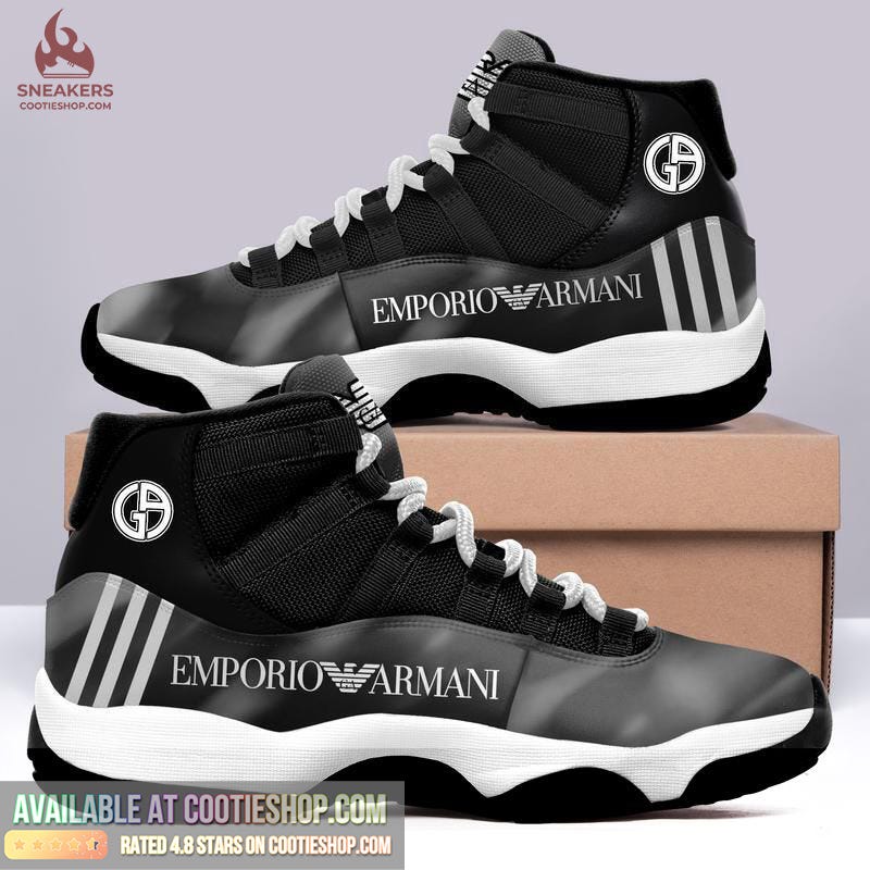 Get Ready To Turn Heads! Emporio Armani Air Jordan 11 Sneakers Shoes ...