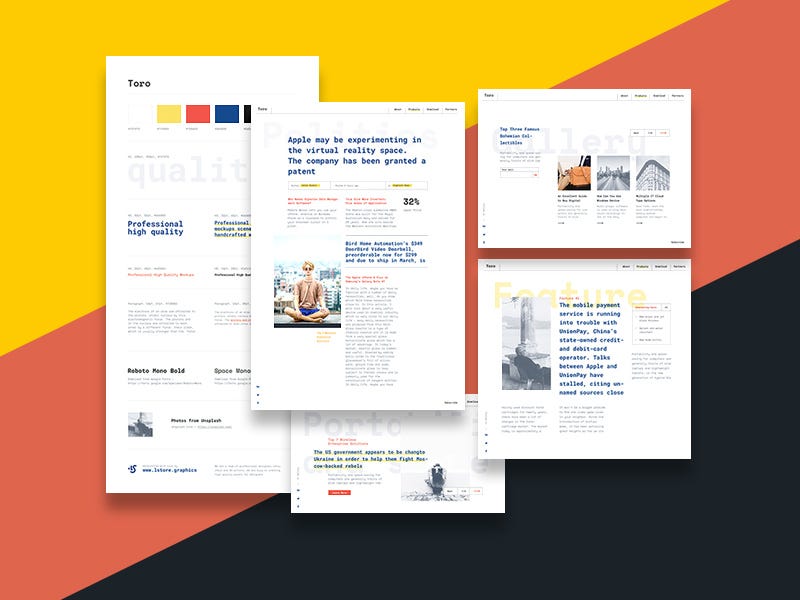 PSD Repo Weekly Freebies #89. In this issue: Multipurpose website… | by ...