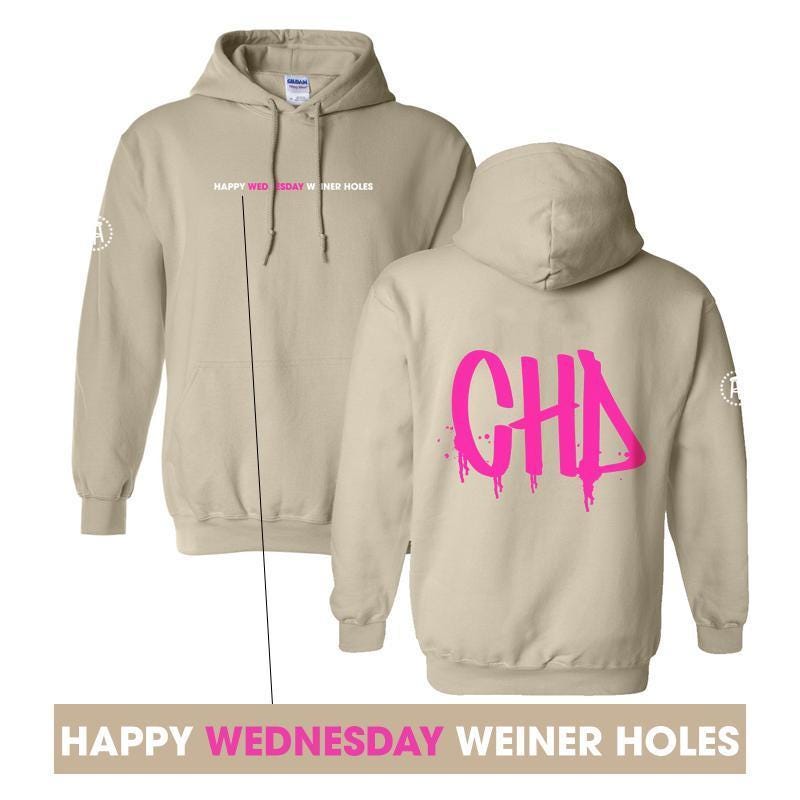 CHD Merch — Happy Wednesday Hoodie - Call Her Daddy Merchandise Shop ...