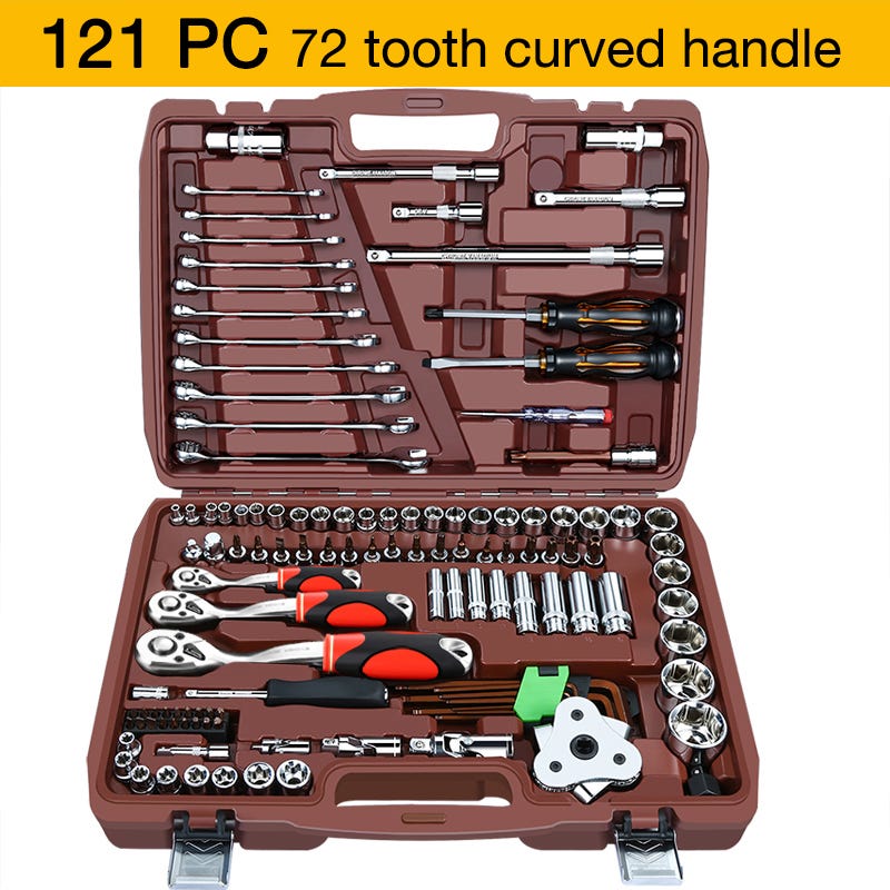 “Master Your Car Repairs with the 46pcs Socket Ratchet Tool Set — A ...
