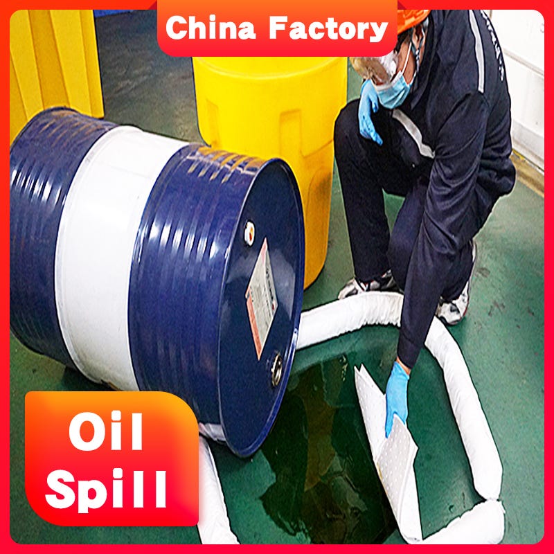 how to make a oil spill boom？. The oil absorbent boom is made of 100% ...