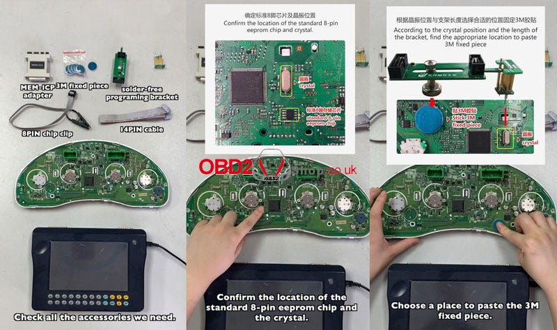 How to use Yanhua Digimaster 3 MEM ICP Solder-Free Adapter? | by ...