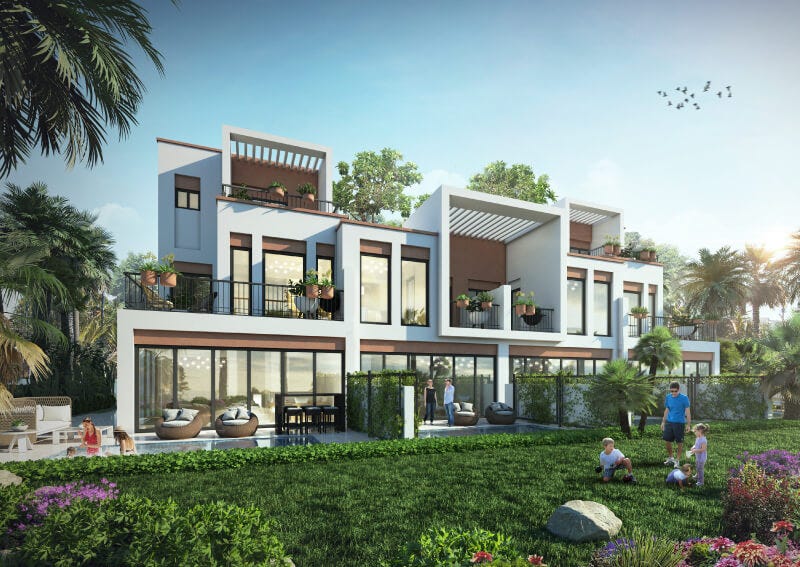 Damac Lagoons Nice 7 Bedrooms Townhouses for Sale- Miva.ae - Miva Real ...