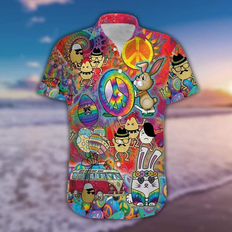 Hawaiian Aloha Shirts Happy Hippie Easter #240321H Summer 2024 ...
