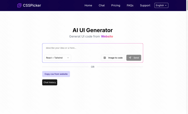 CSS Picker: AI UI Code Generator. I build CSS Picker : Generate UI code… | by Christianhappygo ...