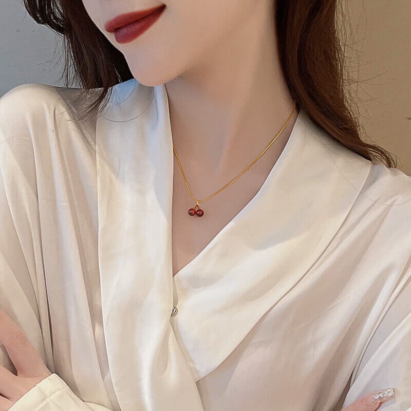 Red Cherry Necklaces: Stunning Additions to Your Look | by Dressy Shops ...