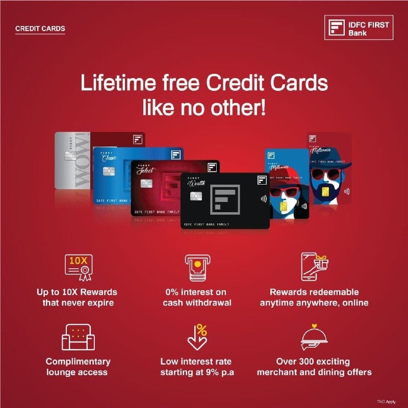 Apply for an IDFC Credit Card & Get Complimentary airport lounge access ...