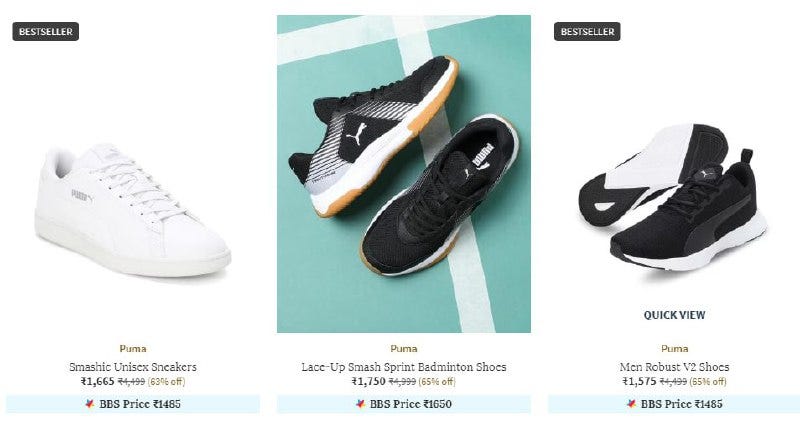 AJIO : Upto 85% off on Sneakers Link: https://skmo.site/TD5GaFF AJIO : Upto 85% off on Sneakers ...