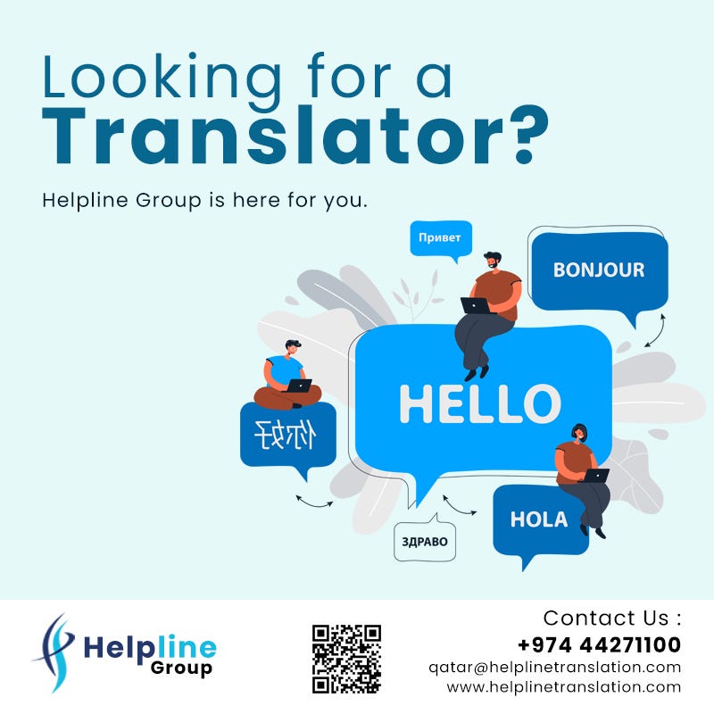 Doha translation services I Helpline Group | by helpline tranlsation | Medium