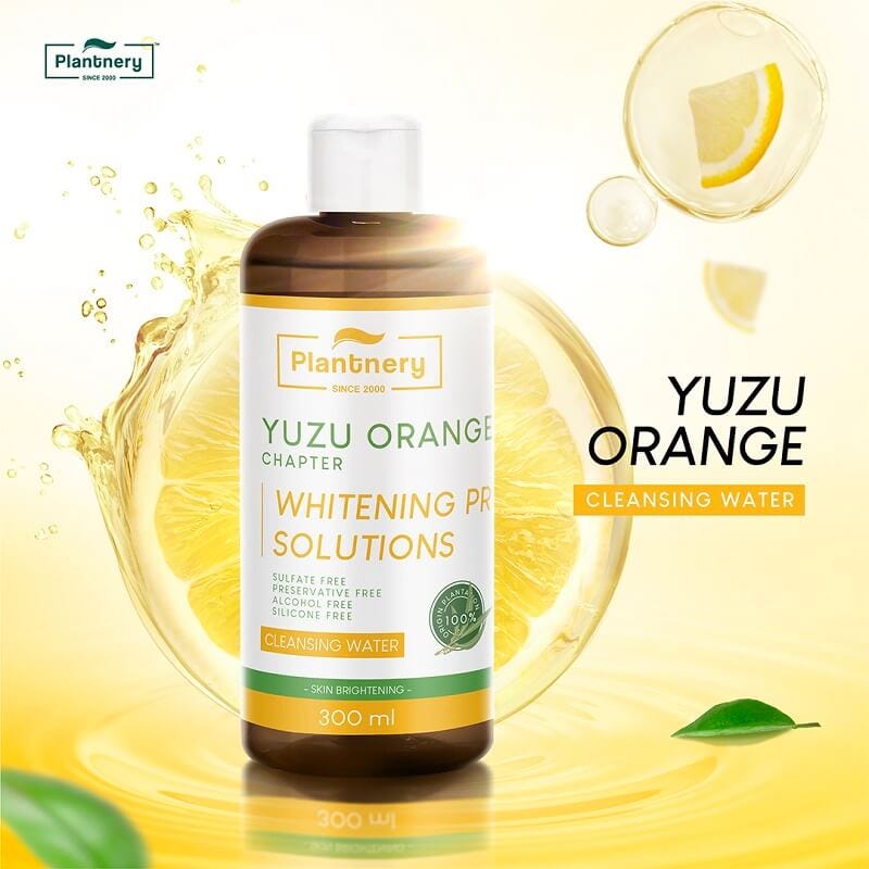 Plantnery Yuzu Orange Cleansing Water - Popular Thai Brands - Medium