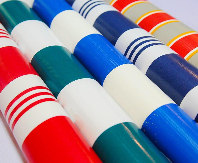 Pe Pvc Stripes Tarpaulin Roll Fabric Material | by Minglongflex | Medium