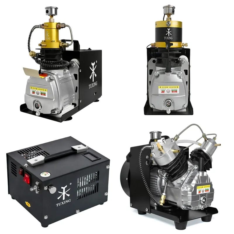 Review! TUXING 300Bar 4500Ps iPCP Air Compressor High Pressure Electric ...