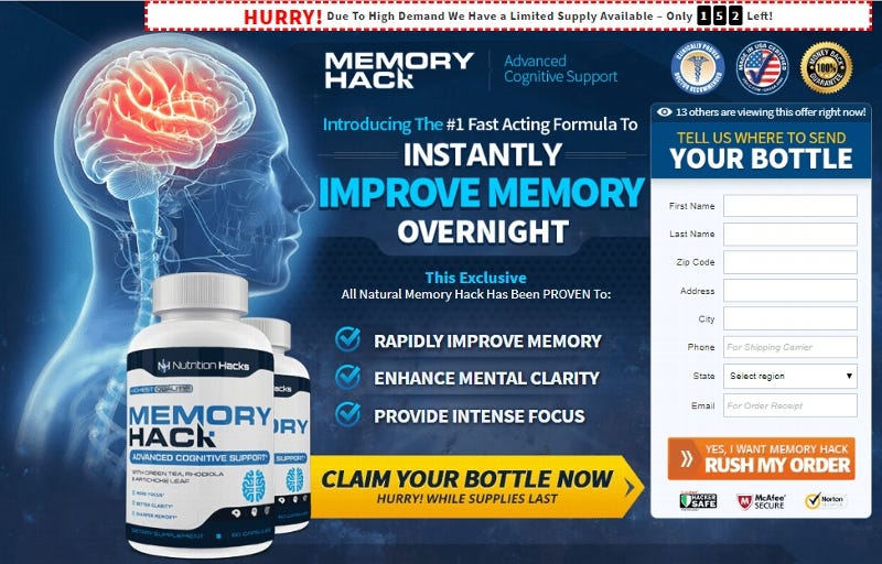 Memory Hack Supplement (Hoax Or Real) — Enhance Mental Clarity And Improve Memory | by ...