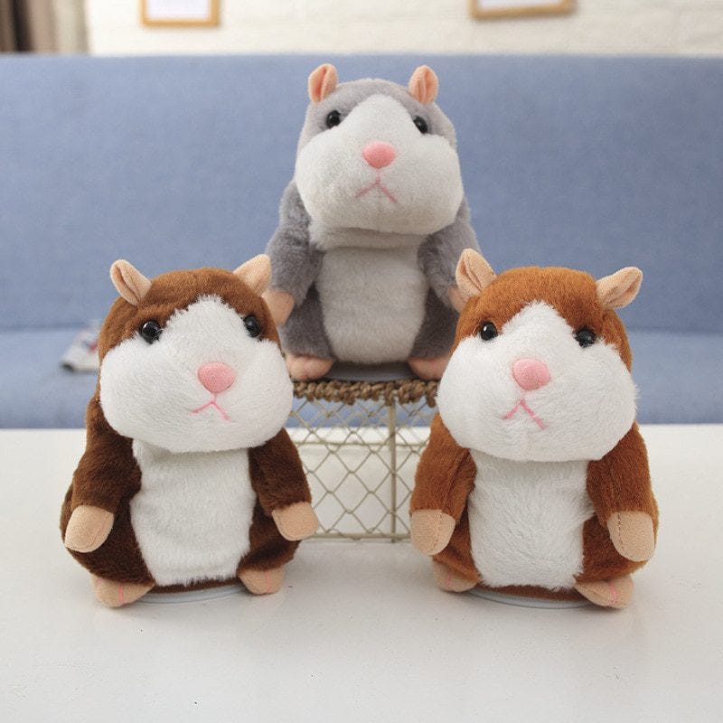 Talking Hamster Mouse Pet Plush Toy | 15cm Lovely Stuffed Plush Animal ...