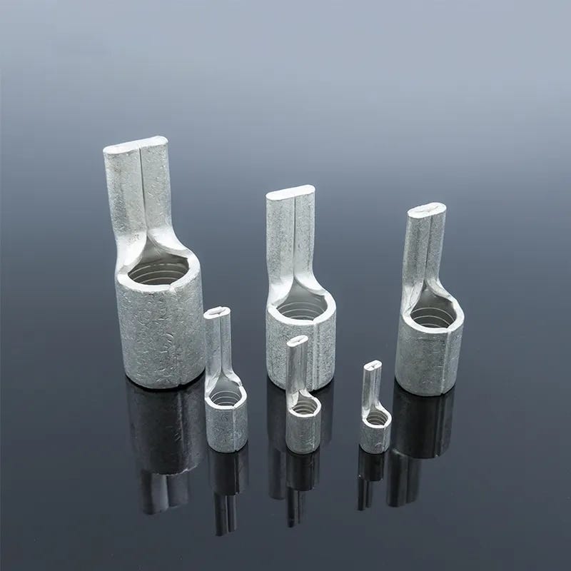 Top 10! Tinned Pure Copper Non Insulated Flat Pin Terminal Naked Needle ...