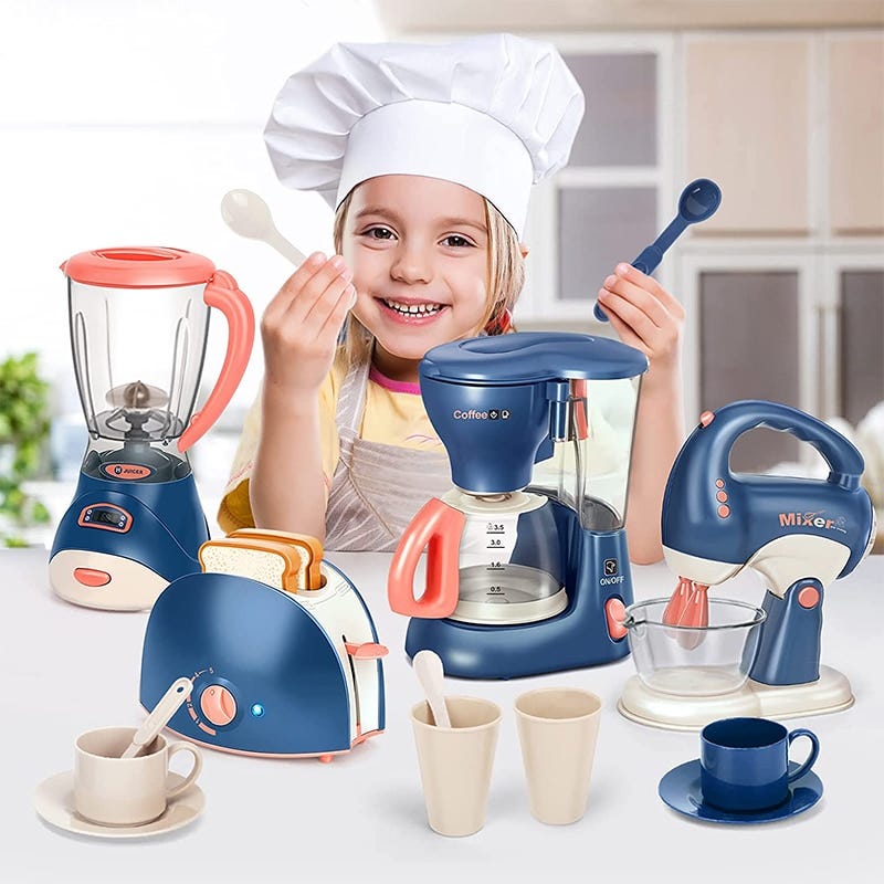Hot Deals! Mini Household Appliances Kitchen Toys, Pretend Play Set ...