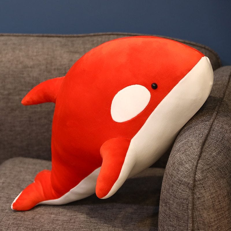 Red Whale Shark Plush ｜Nice 60/80cm New Black And Red Shark Plush Toys ...